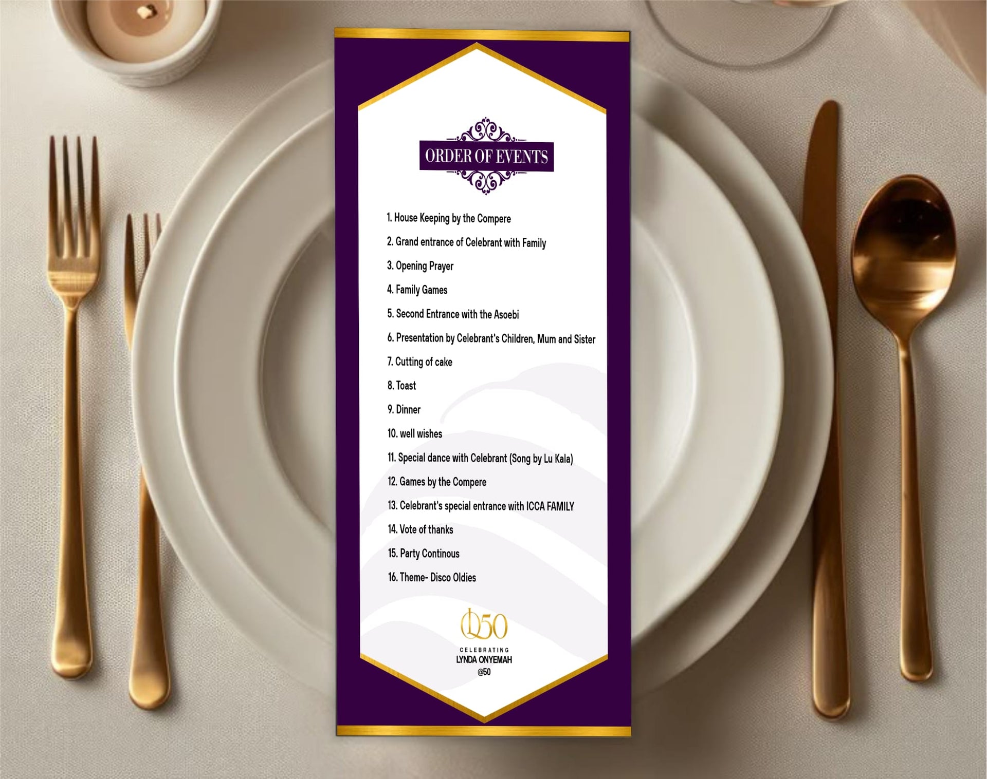 Menu Cards – Spark Alive Inc.